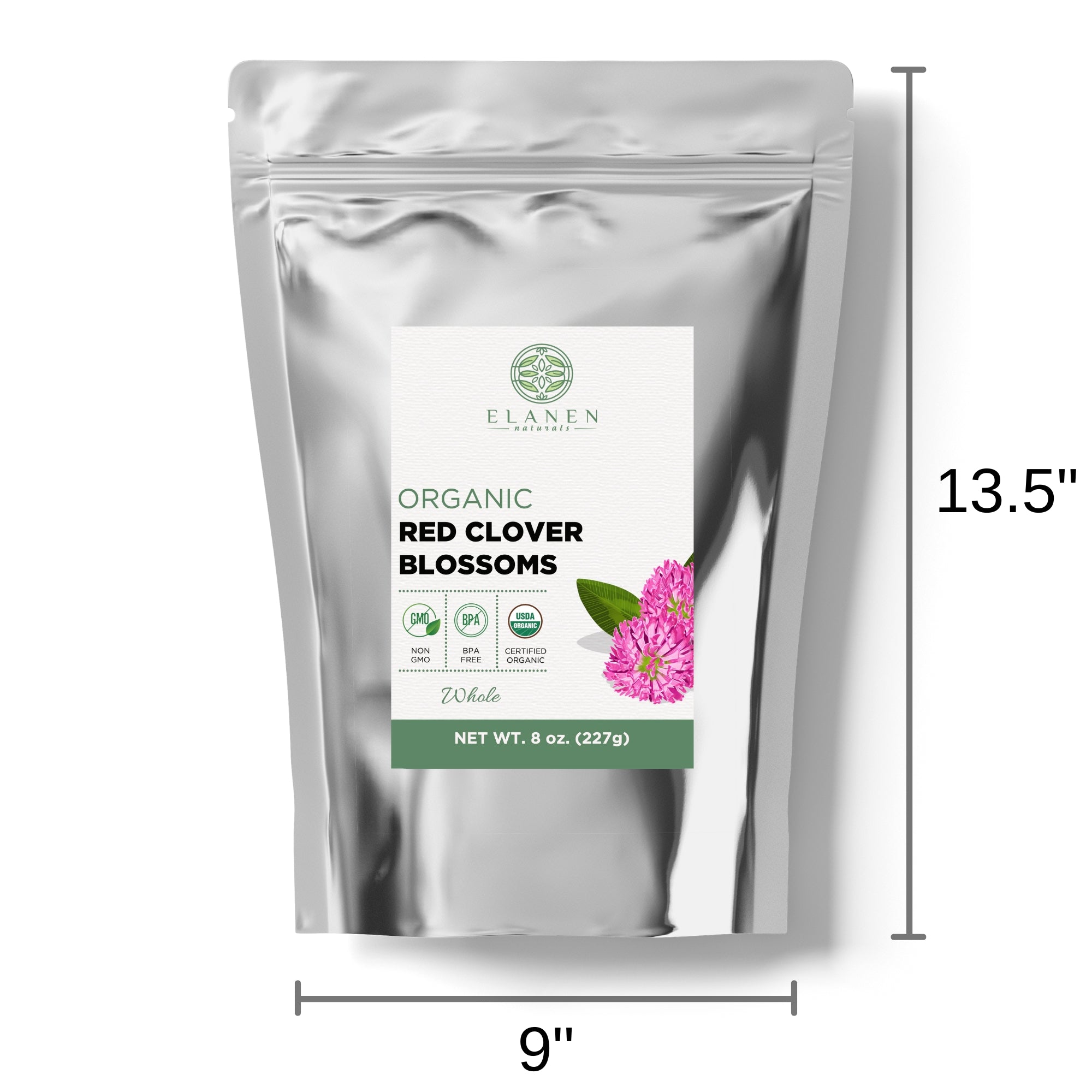 Red Clover Blossoms, USDA Certified Organic, Whole – Elanen Naturals