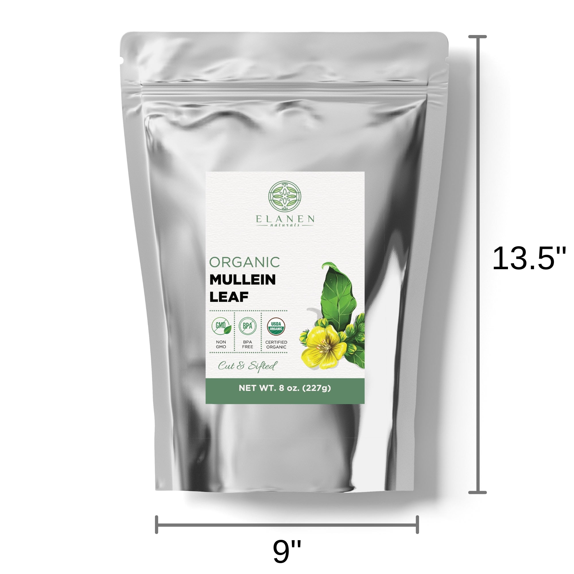 Mullein Leaf, USDA Certified Organic, Cut & Sifted – Elanen Naturals