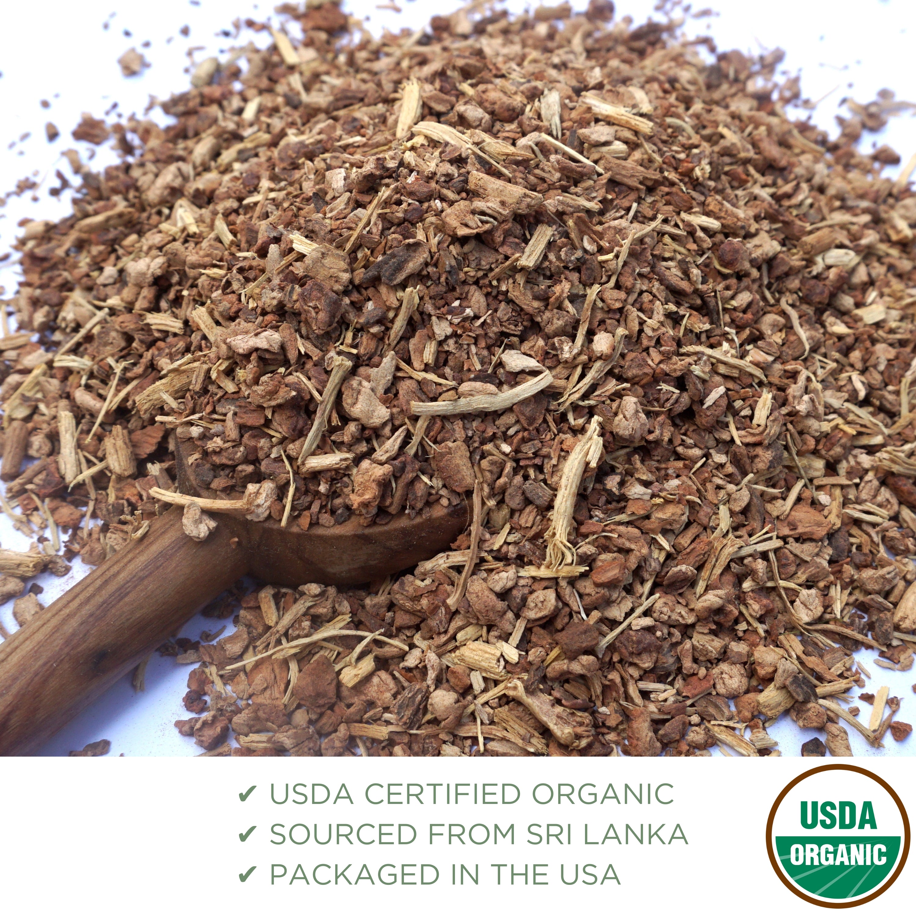 Indian Sarsaparilla Root, USDA Certified Organic, Cut & Sifted – Elanen ...