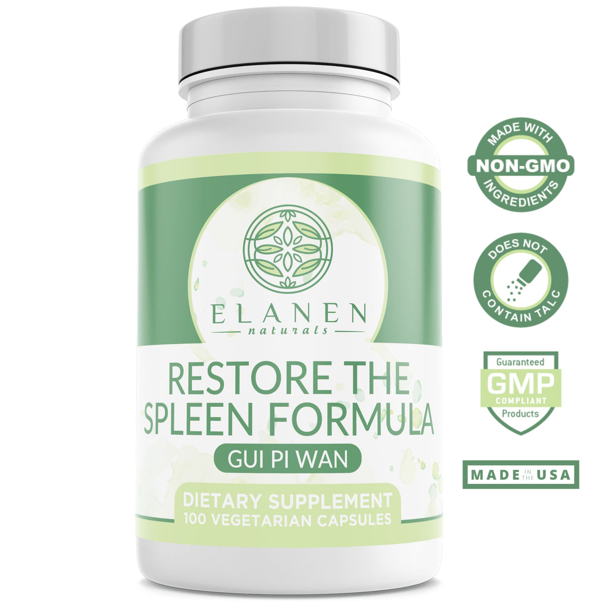 Gui Pi Wan, Restore The Spleen Formula, 100 Veggie Capsules – Elanen ...